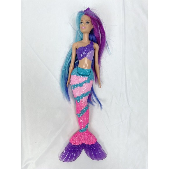 Mattel | Toys | Barbie Dreamtopia Mermaid Purple Blue Hair Pink Tail ...